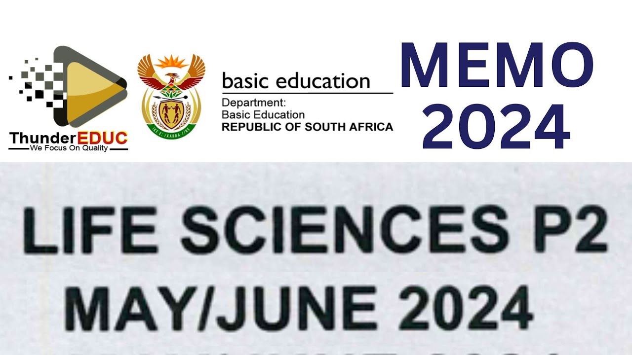 2024 Life Sciences P2 Memo Final Exam Grade 12 Life Sciences By Msaidi Youtube