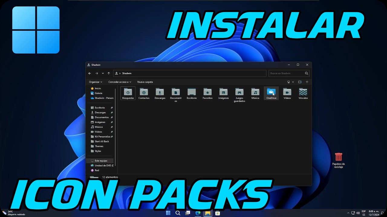 Como Instalar Icon Packs En Windows 11 - YouTube