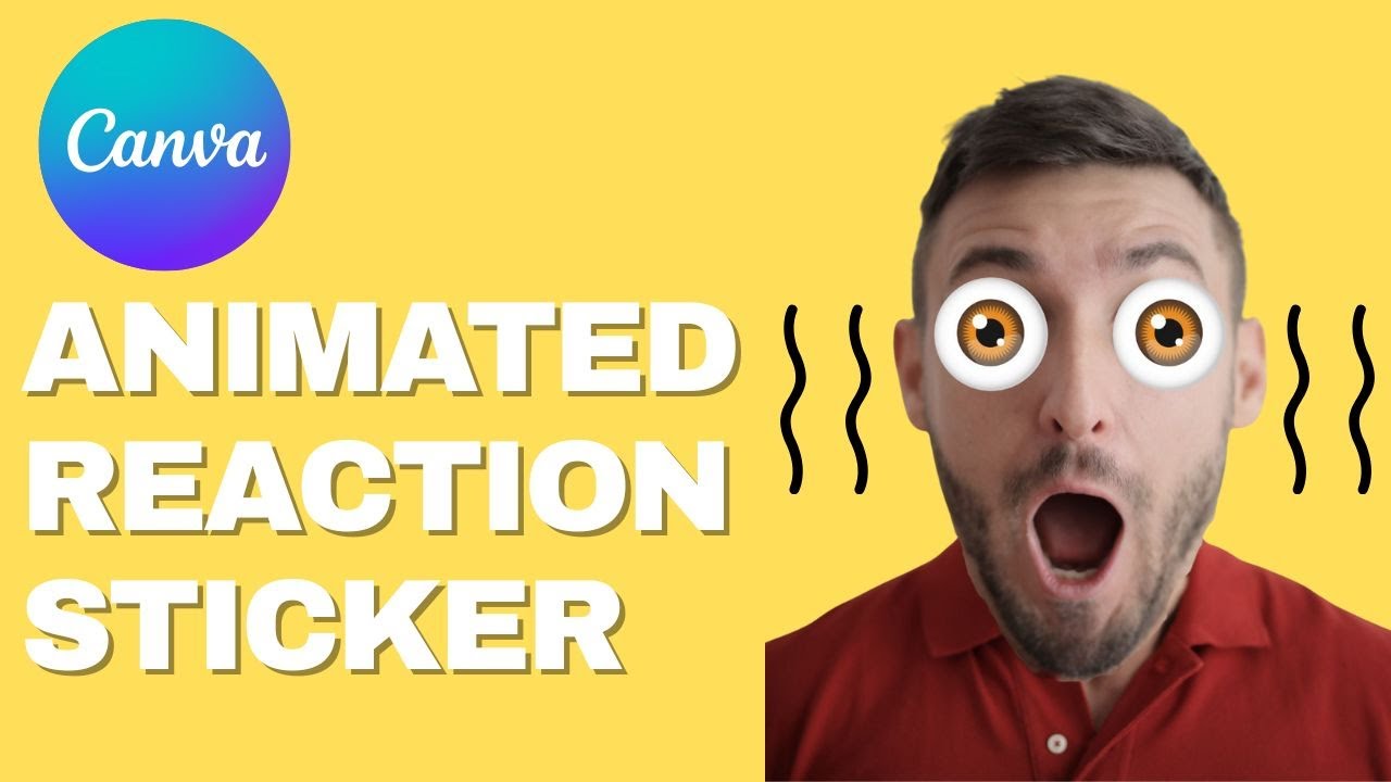 How to Make Animated Reaction Stickers in Canva (GIF Style - Super Fast ...