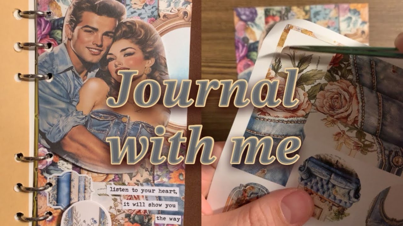 ASMR | Satisfying journaling video🩵 | 다꾸 | Scrapbooking | Relaxing ...