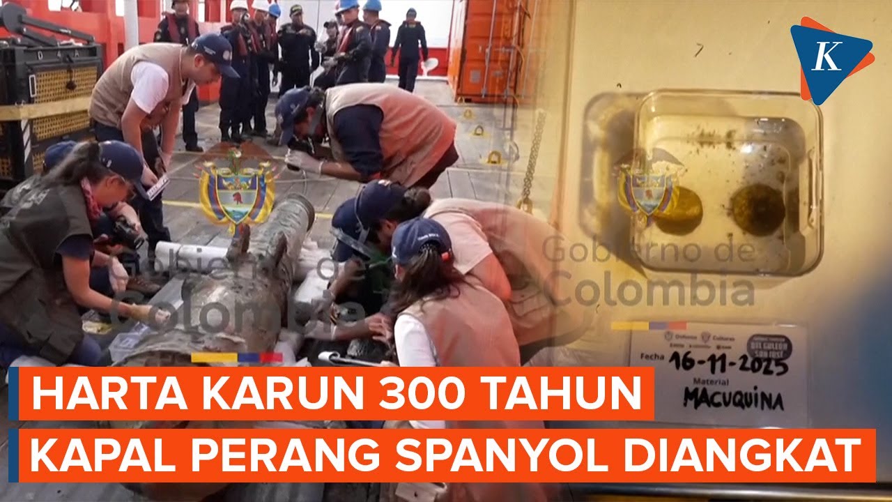300 Tahun di Dasar Laut, Harta Karun dari Kapal Perang Spanyol Berhasil ...
