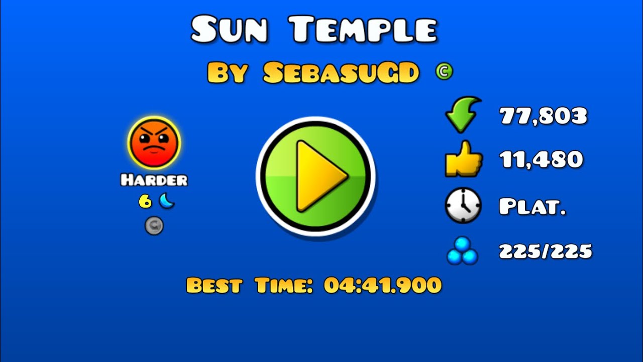 Geometry Dash, Sun Temple - YouTube