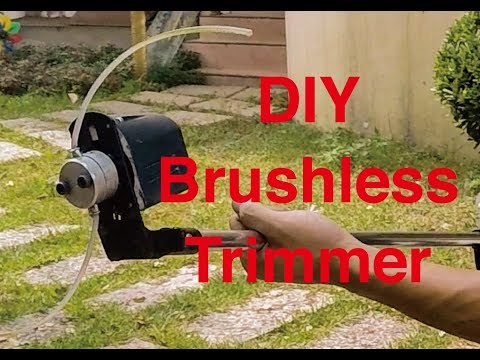 DIY Brushless String Trimmer with Battery Driven - using arduino mini ...