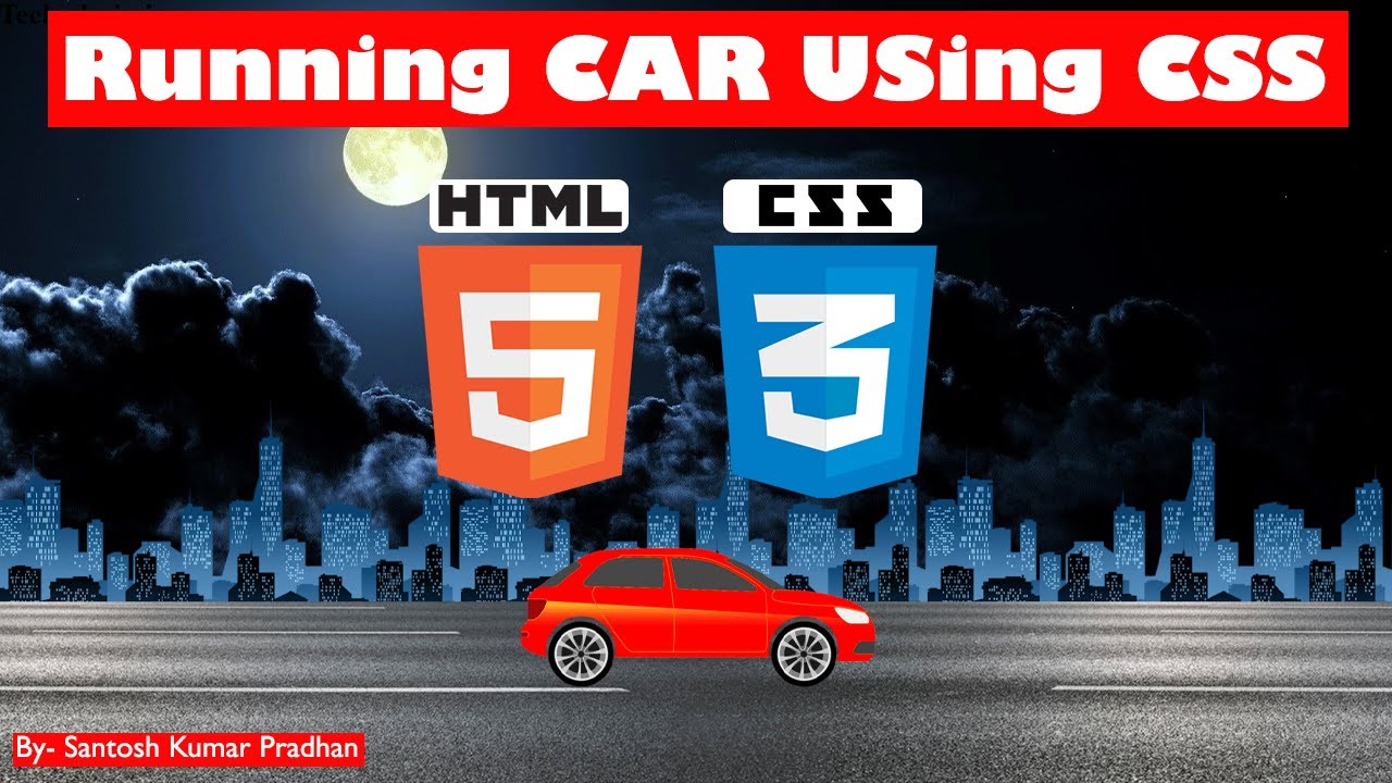 How To Make Website With Animation Moving Car Using Css Animation 2993