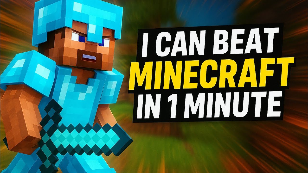 Minecraft speedrun funny video🤣#minecraft#video World Record Minecraft ...