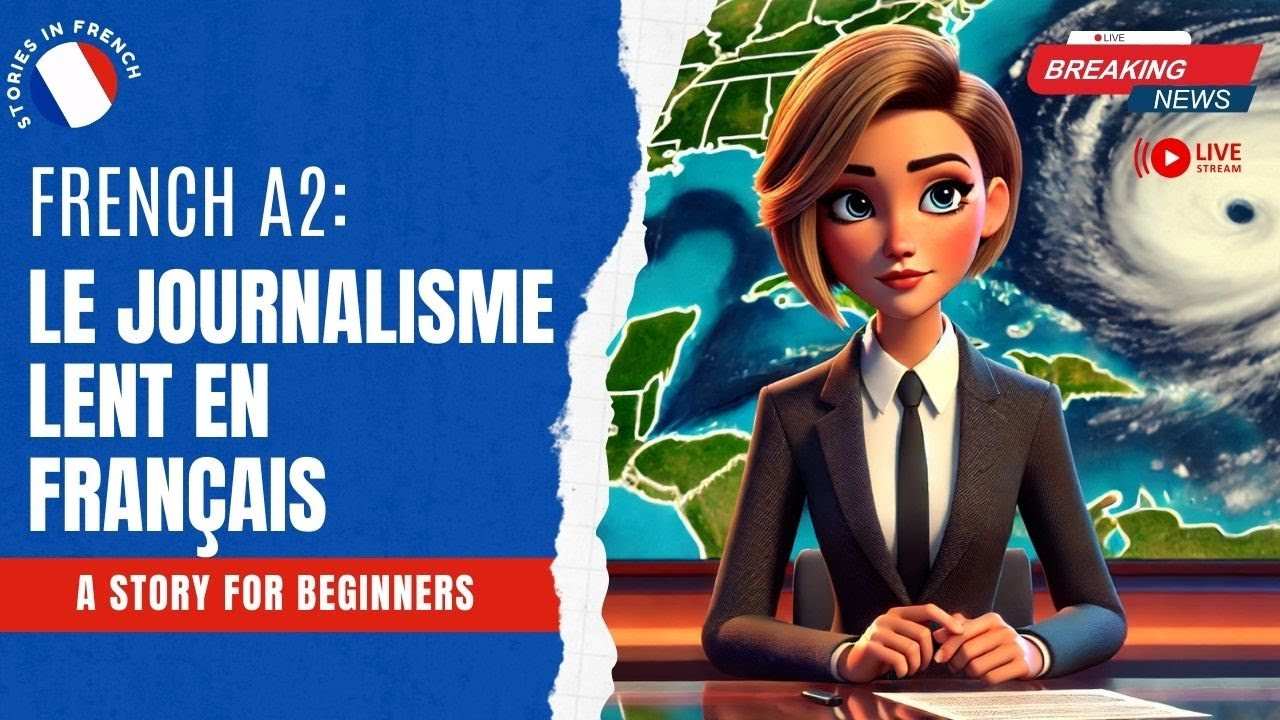 Learn French with Slow News Story (Elementary Level A2) - YouTube