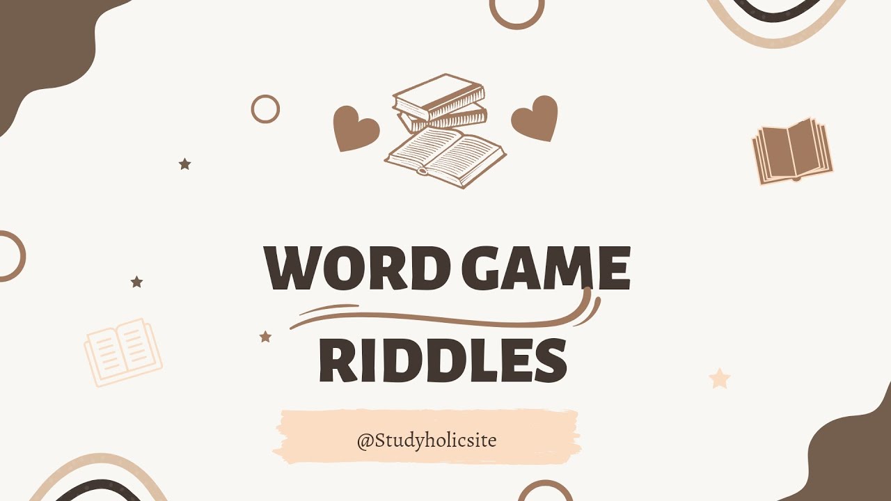 Word Game Riddles|Tricky puzzle|Riddles|Brain booster| - YouTube