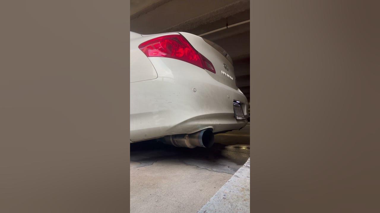 G37 Sedan Tomei single exit exhaust, tomei Y pipe and ISR long tube headers #g37 #tomei #ISR ...