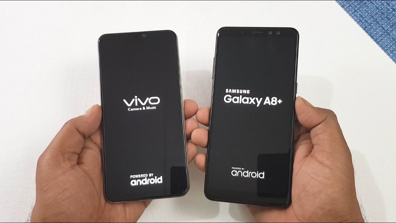 ViVo V9 vs Samsung Galaxy A8+ Speed Test Comparison ! - YouTube