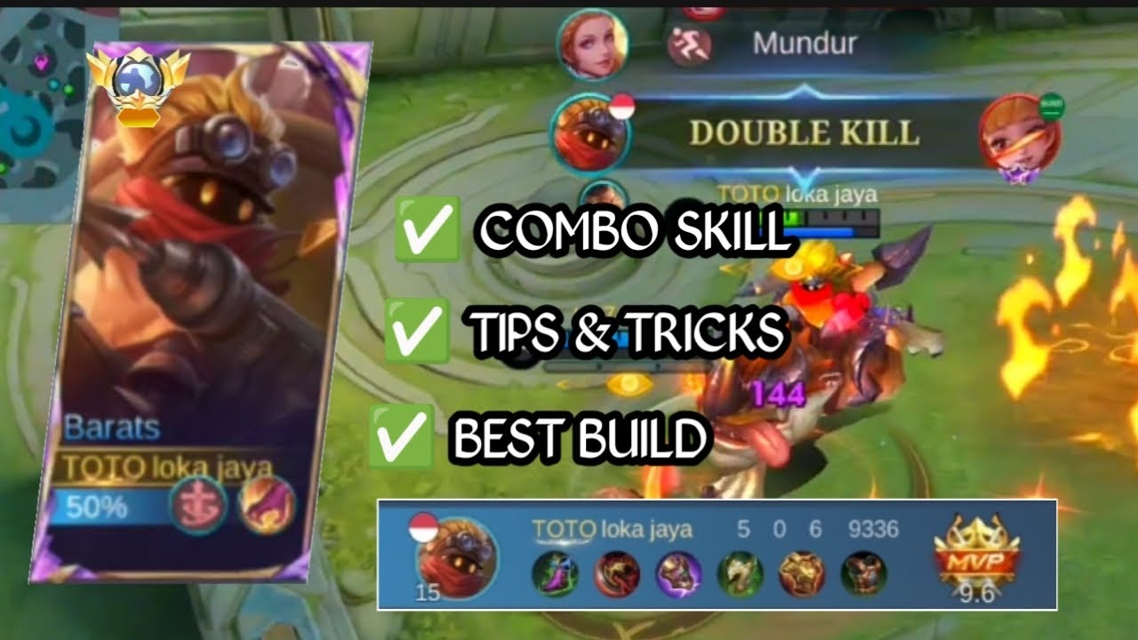 BARATS BEST BUILD 2024 TIPS & TRICKS MAIN BARATS JUNGLE - GAMEPLAY ...