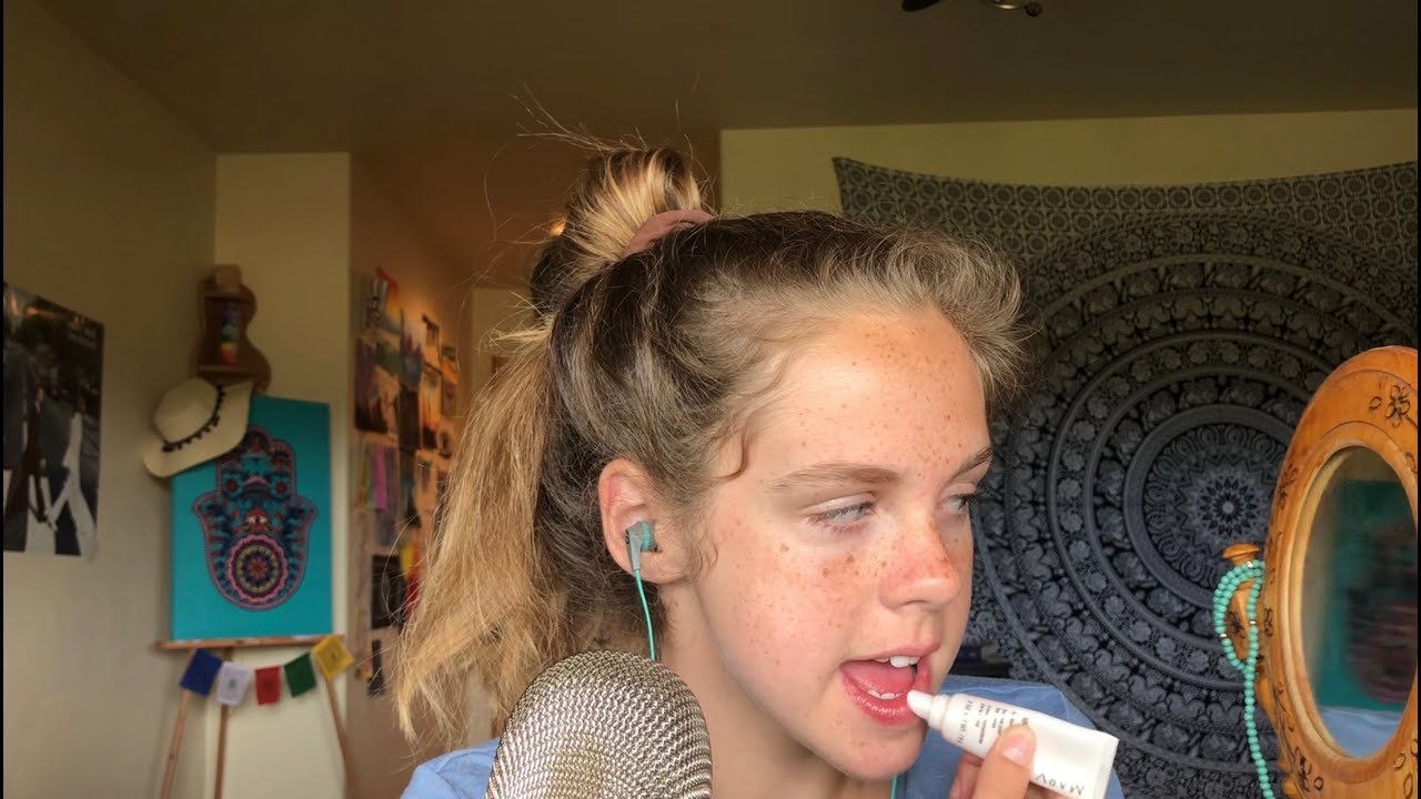 ASMR makeup routine - YouTube