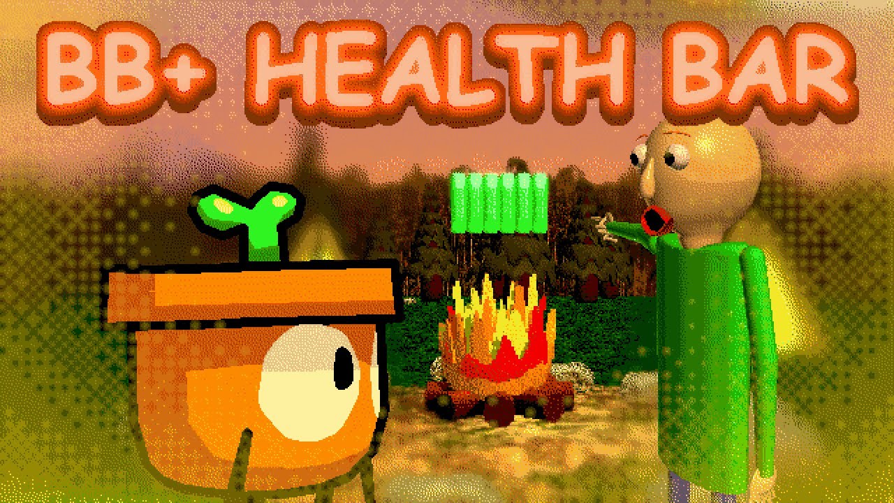 BB+ HEALTH BAR!!! (Baldi's Basics Plus V0.9 Mod) - YouTube