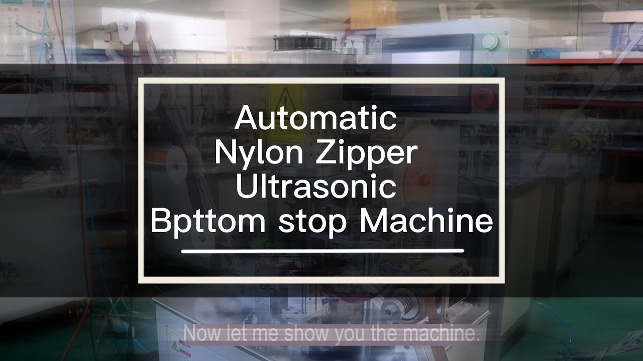 Automatic Nylon Zipper UItrasonic Bottom stop Machine, zipper machine ...