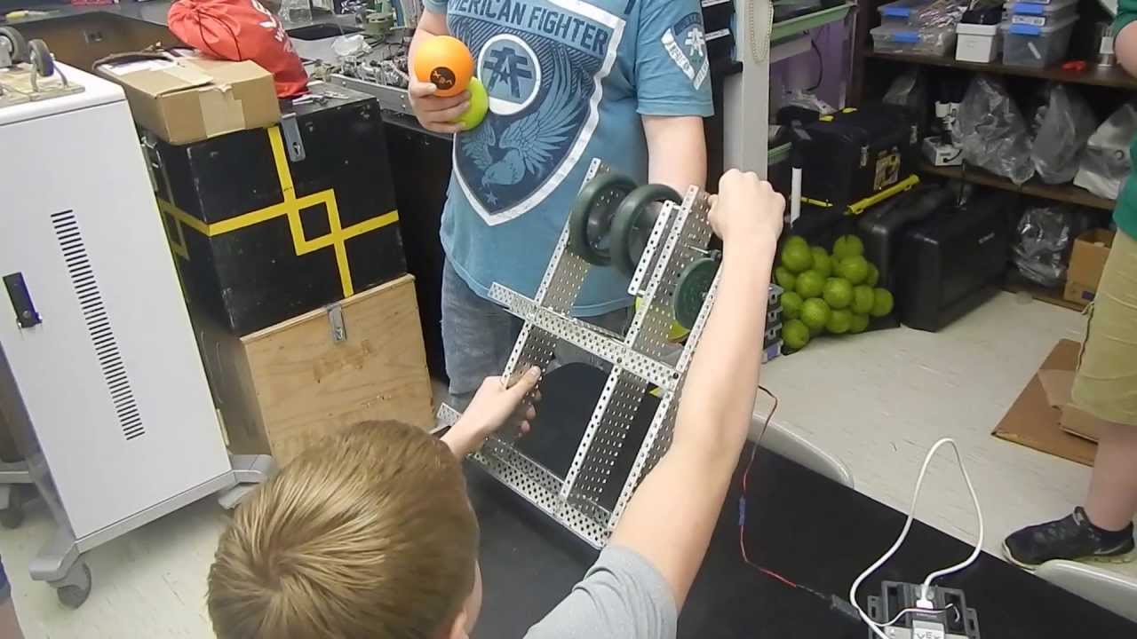 VEX - 4149G Flywheel Prototype - Nothing But Net - YouTube