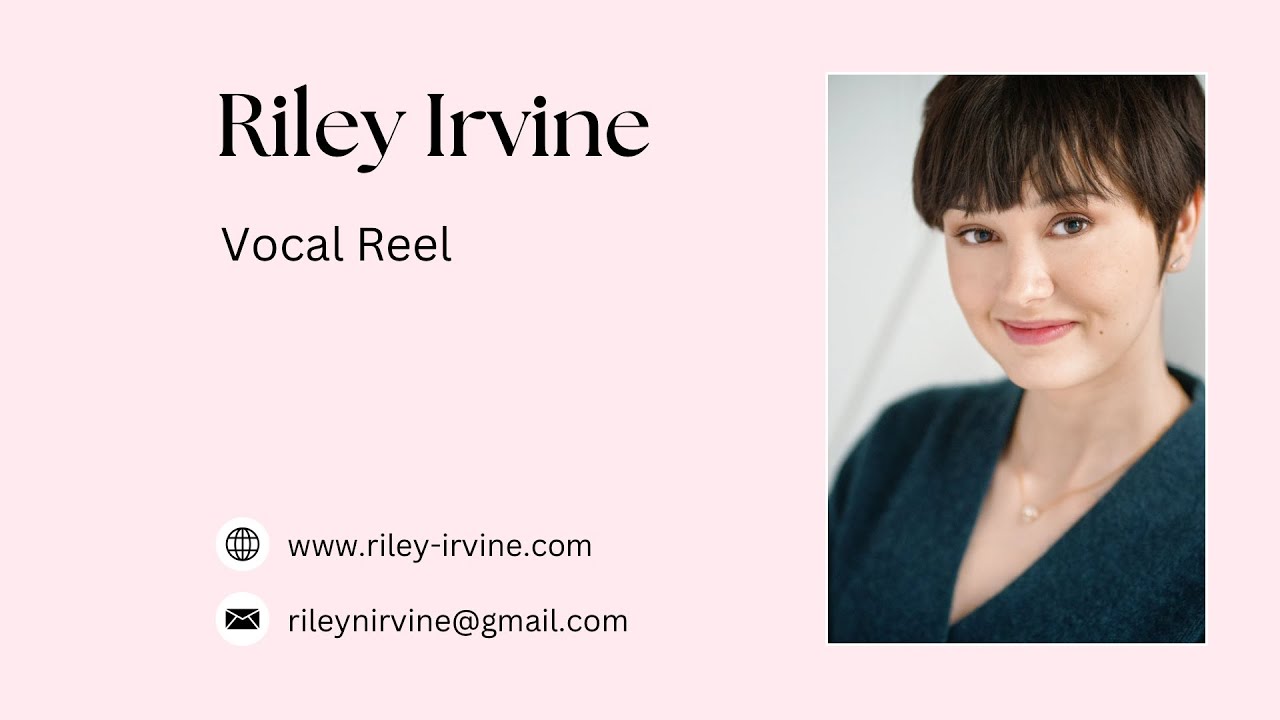 Riley Irvine Vocal Reel - YouTube
