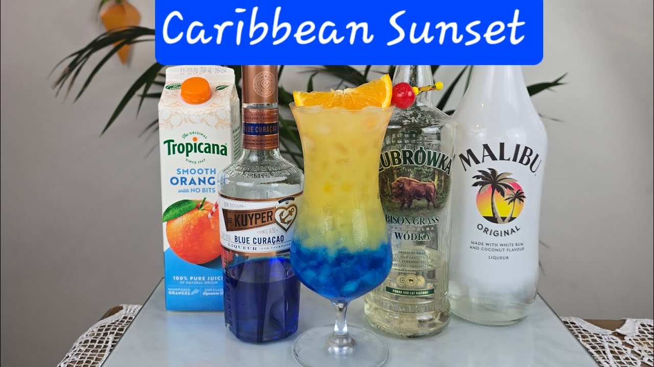 Caribbean Sunset cocktail recipe #caribbean #sunset #cocktail #recipe # ...
