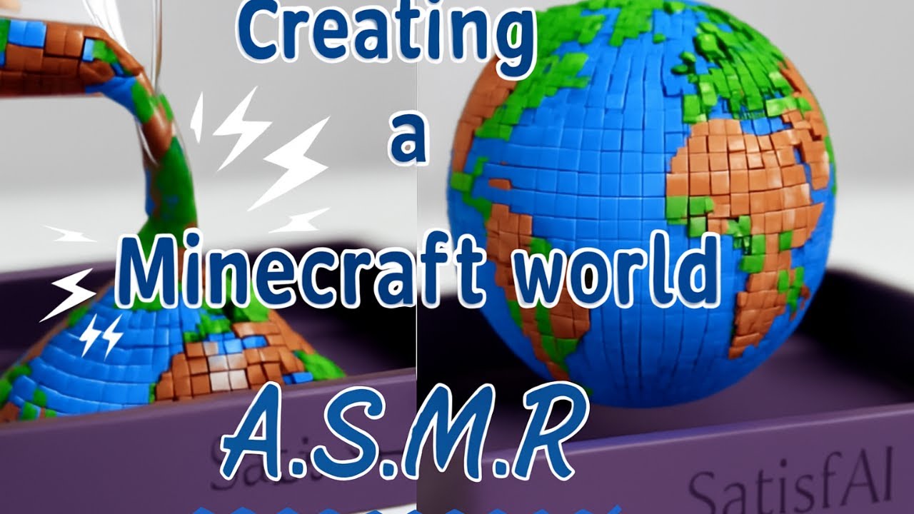 ASMR Crafting a Minecraft-Inspired Universe Using Liquid| Experiment #2 ...