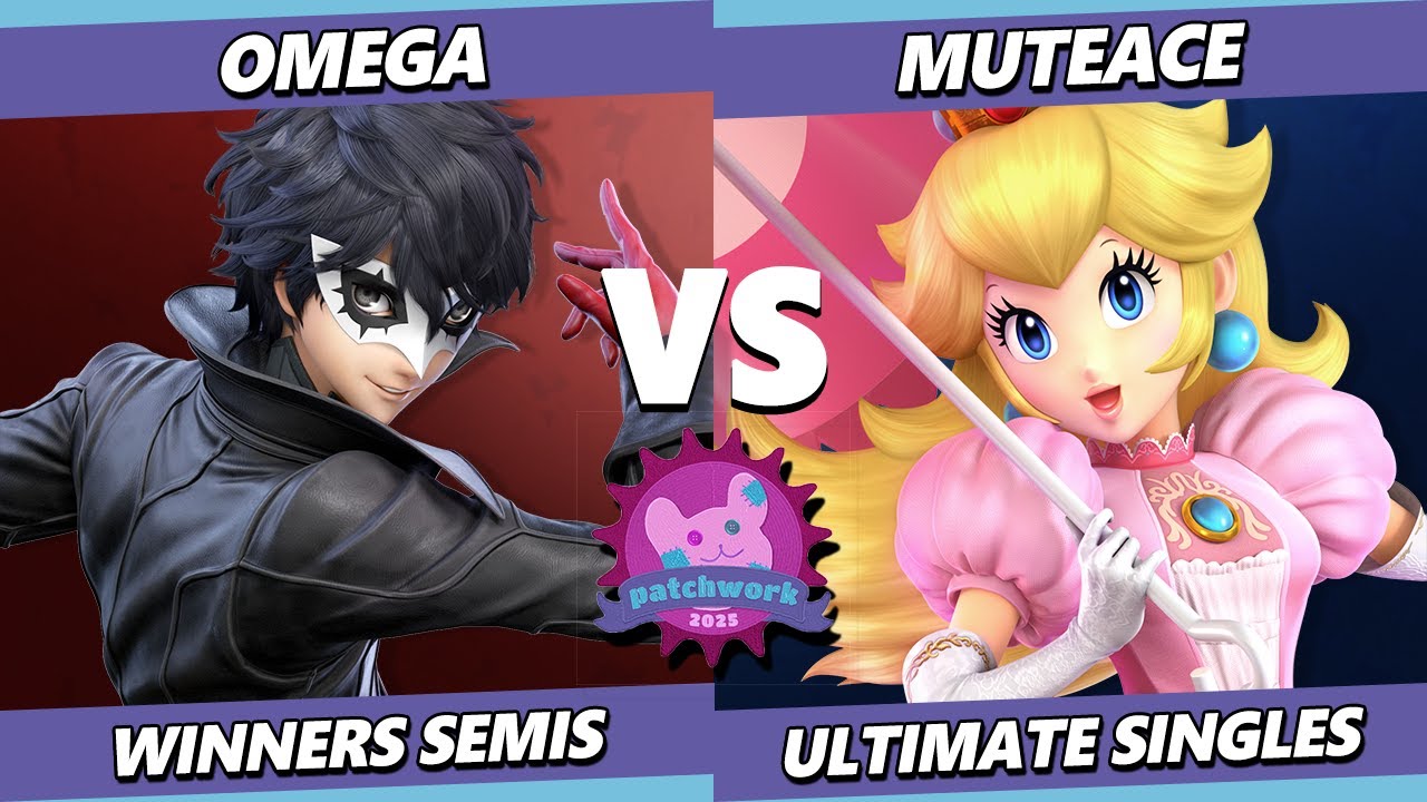 Patchwork 2025 TOP 8 - omega (Joker) Vs. MuteAce (Peach) Smash Ultimate ...