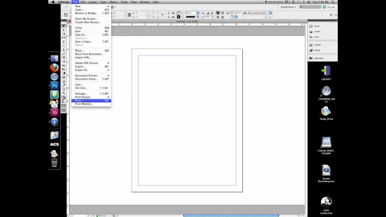 How to print thumbnails from InDesign - YouTube