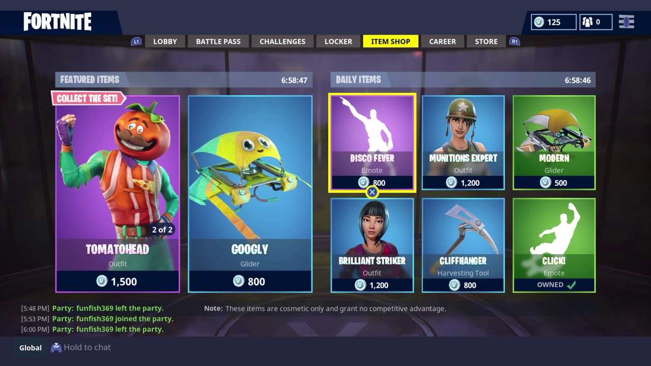 Fortnite Item Shop