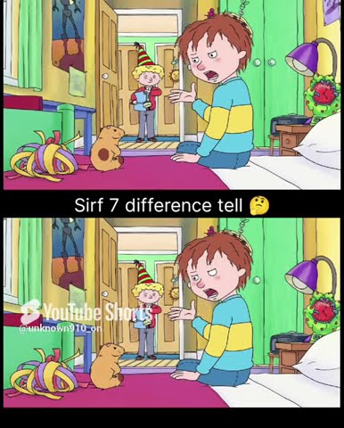 find 7 differences 🤔 🤔💭💭💫 #youtubeshorts #publicreactin #memes #viralshorts #funshorts ...