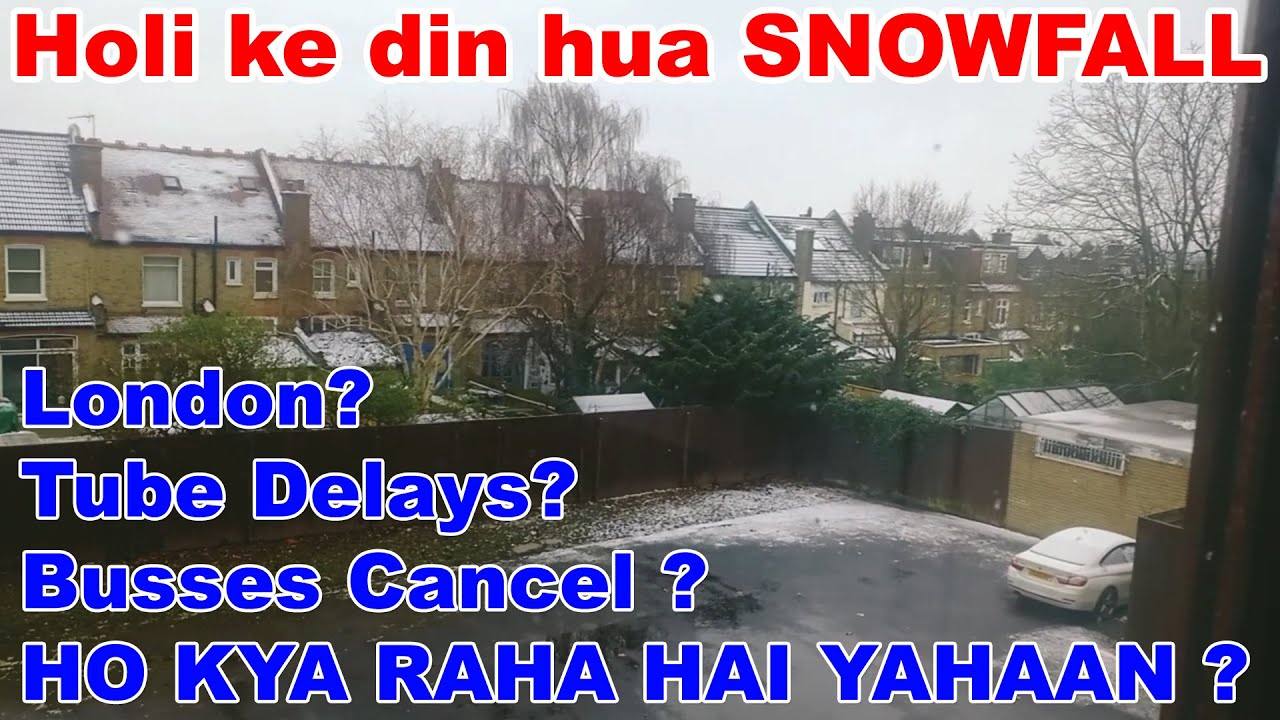 First snowfall | London | UK | ESV | Epic Sensation | Holi 2023 | Happy ...