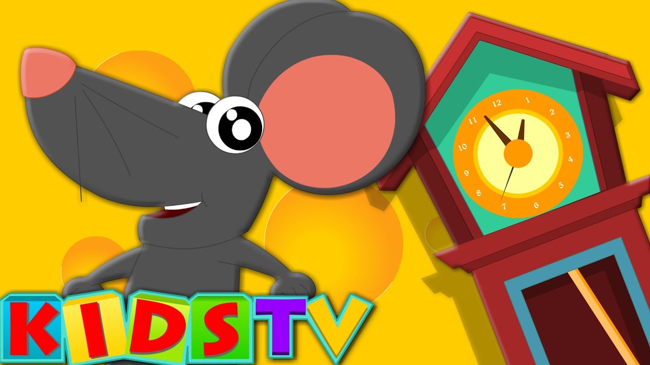 Hickory Dickory Dock | Nursery Rhyme For Toddlers | Cartoon Animation ...