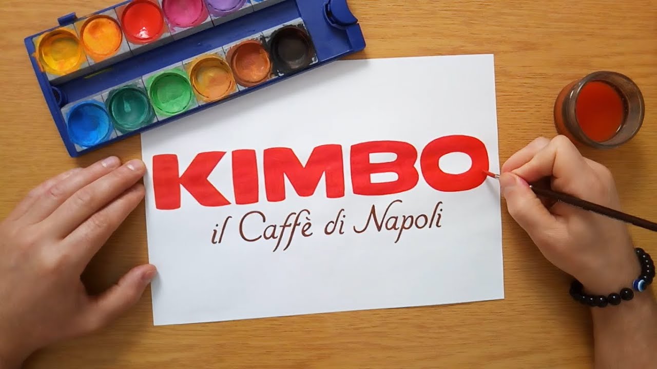 Come disegnare il logo di KIMBO - KIMBO il Caffè di Napoli - YouTube