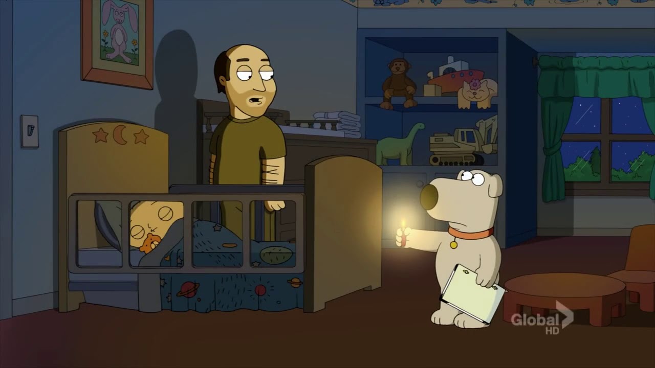 Family Guy - Brian meets Stewie's sleep watch (from AACX08) - YouTube