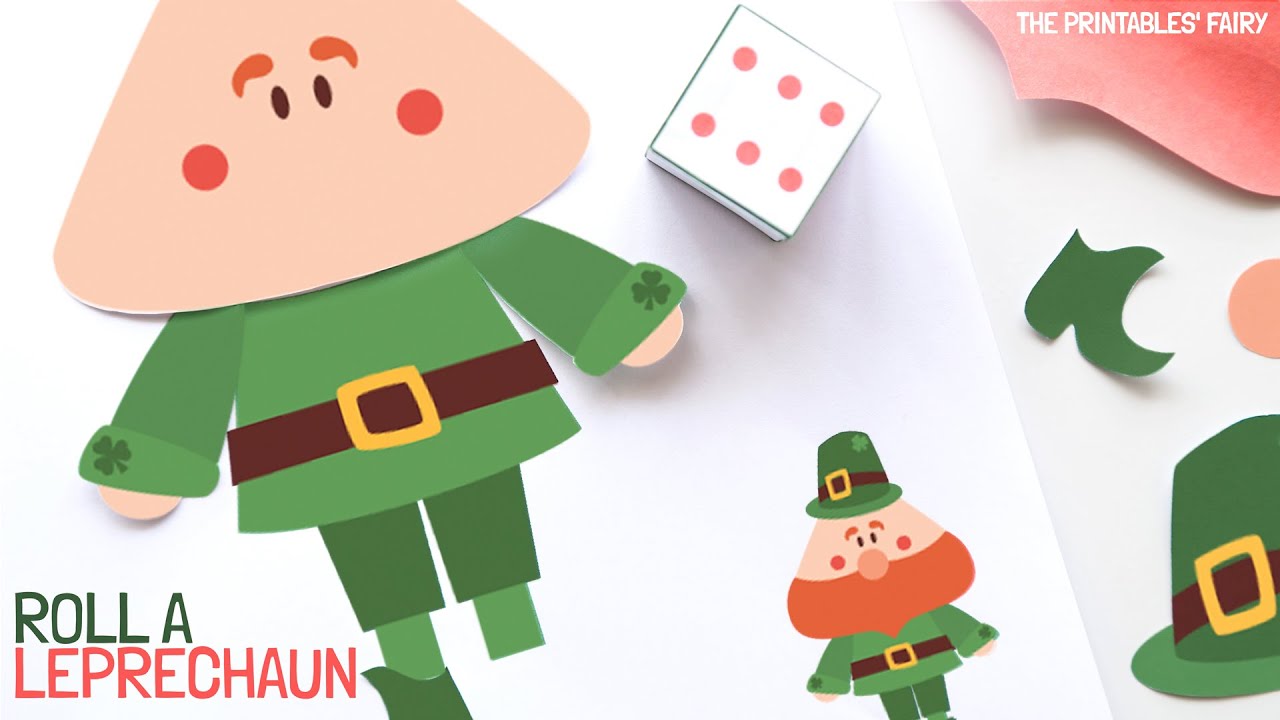 Roll a Leprechaun - Fun St. Patrick's Day Activity - YouTube
