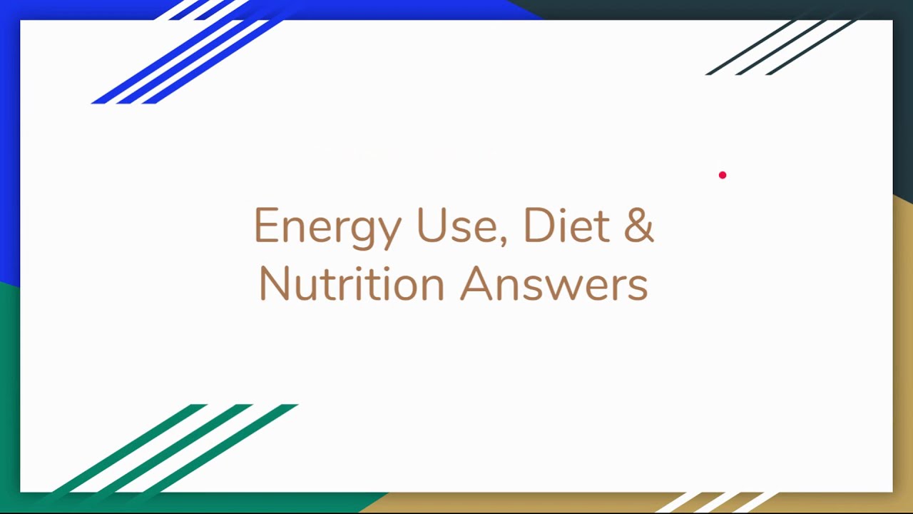 AQA GCSE PE Energy Use, Diet & Nutrition Answers - YouTube