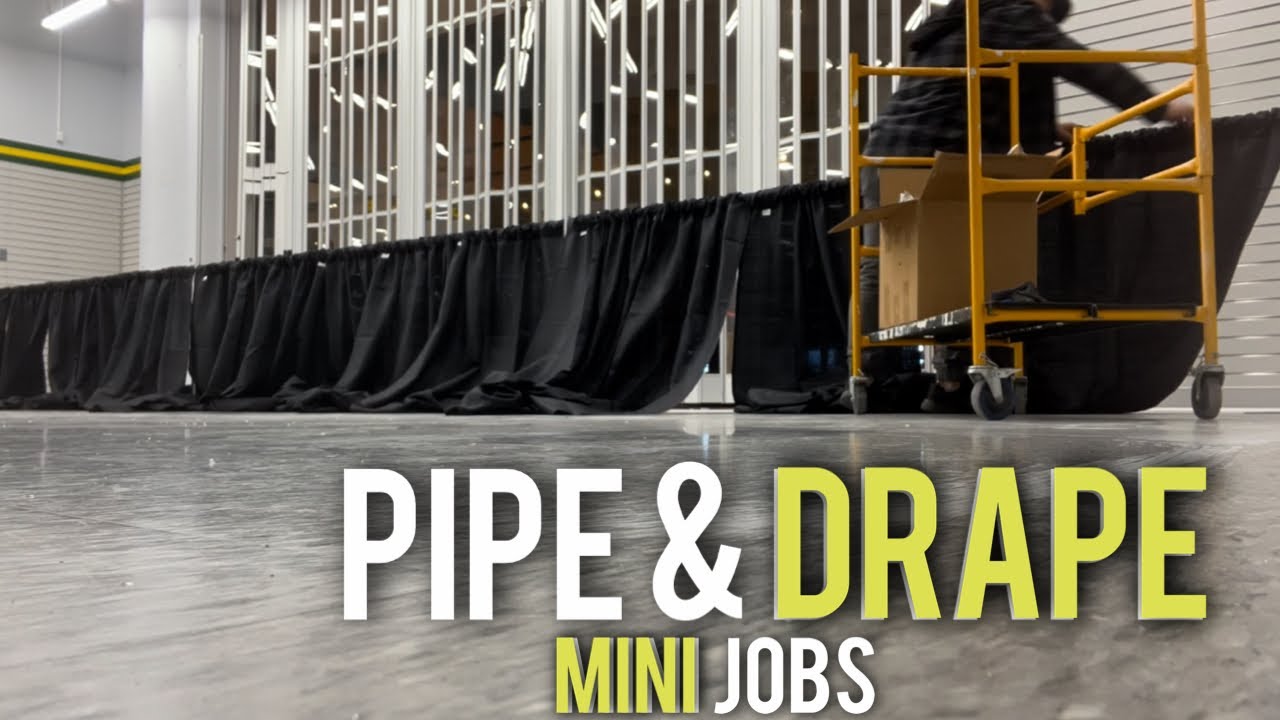 Pipe and Drape Mini Rental Job $500 Profit - YouTube