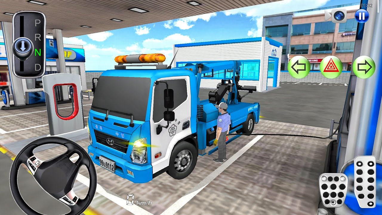 Real Tow Truck Driver in Fuel Station: 3D Driving Class 2 - Car Game ...
