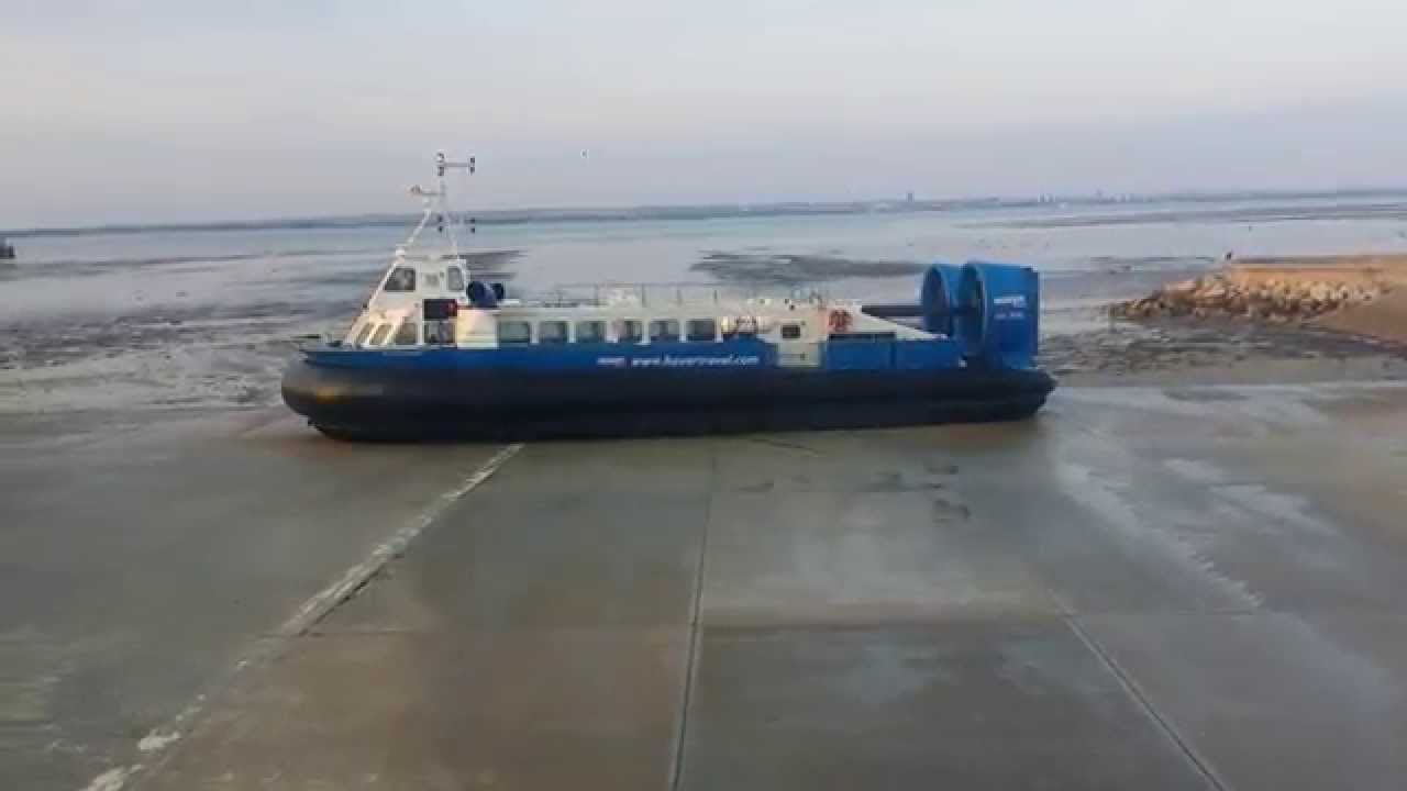 Hovercraft and 1938 London tube train at - YouTube