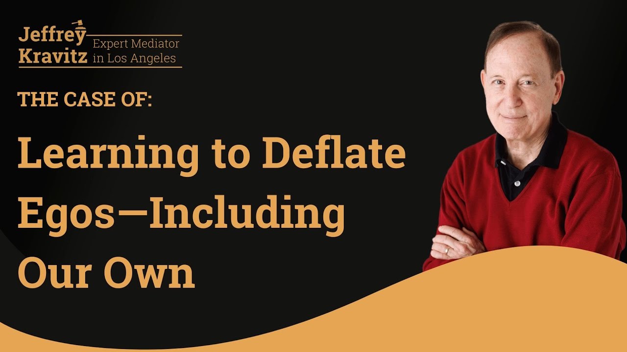 Learning to Deflate Egos—Including Our Own - YouTube
