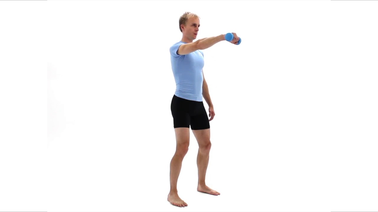 Shoulder Flexion (unilateral, dumbbell) - YouTube