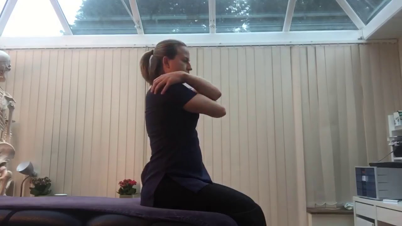 Seated Mid Back Exercises - YouTube