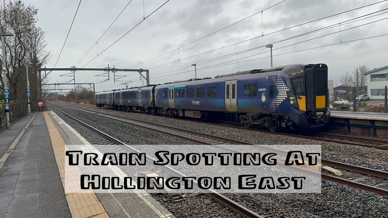 Train Spotting at Hillington East - YouTube