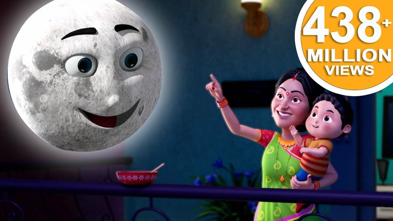 Chanda Mama Door Ke -Chanda Mama - Children's Popular Hindi Nursery ...