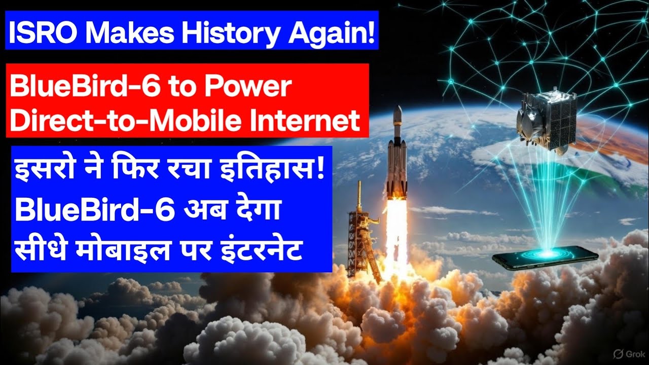 ISRO Makes History Again! BlueBird-6 to Power Direct-to-Mobile Internet ...