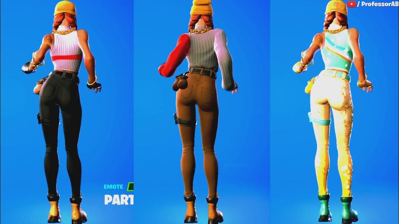 Fortnite Aura Party Hips Emote 🍑 ️😘 Most Popular Sweat Skin For Simps 😍