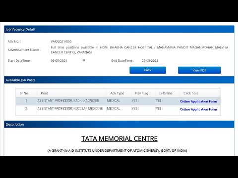 TMC Recruitment 2021: Apply Online for Assistant Professor Posts Check ...