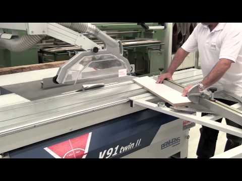 Paneelzaag/Scie à panneaux V91 twin II - YouTube