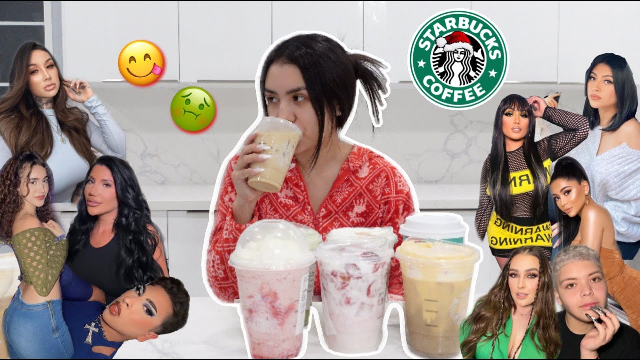 TRYING INFLUENCERS FAVORITE STARBUCKS DRINKS | MarleneDizzle - YouTube