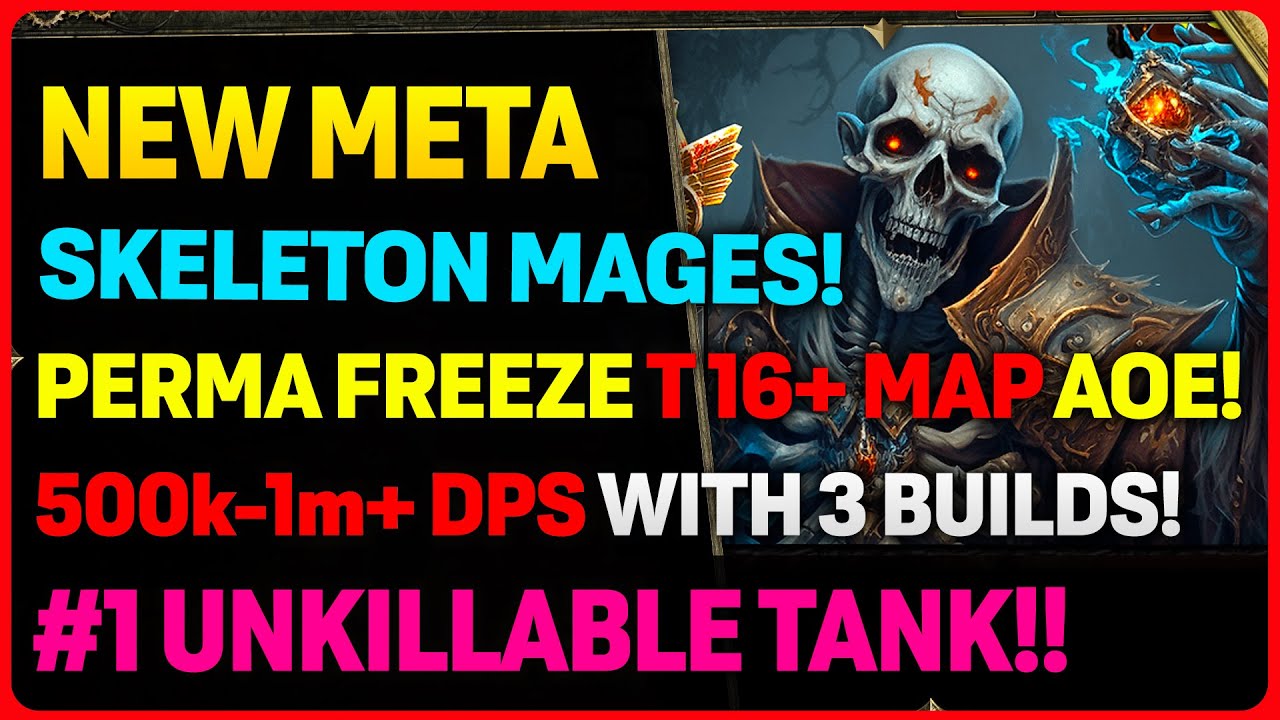 NEW META SKELETON MAGES Summoners T16+ Build!! | PERMA FREEZE Rares ...