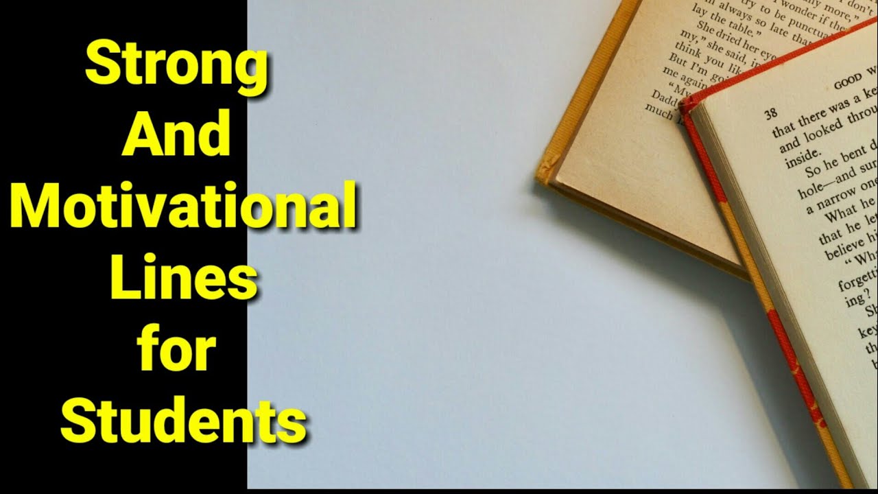 6 strong and motivational lines for students || You should watch this ...