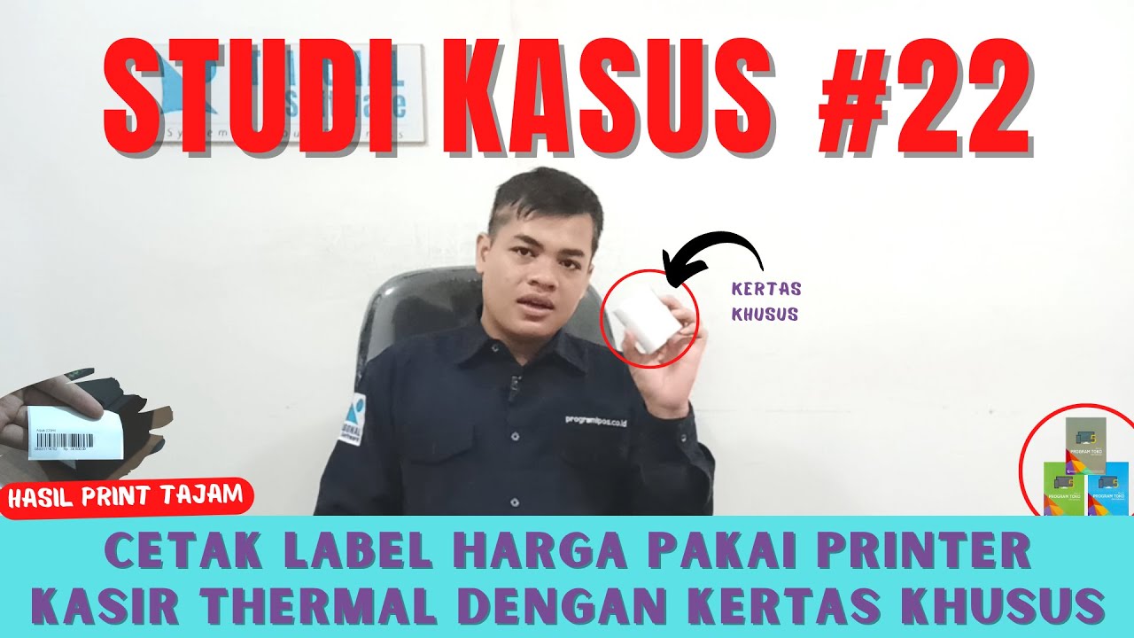 CETAK LABEL HARGA PAKAI PRINTER THERMAL DAN KERTAS LABEL KHUSUS # ...