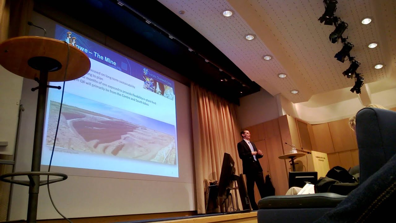 2013-11-13, Lucara Diamond William Lamb Stockholm - YouTube