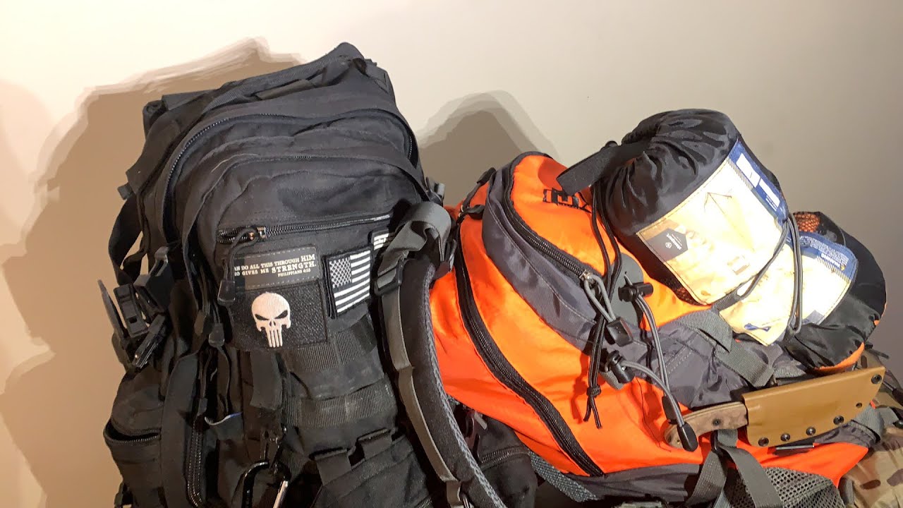 Building a bug out bag/get home bag live demo - YouTube