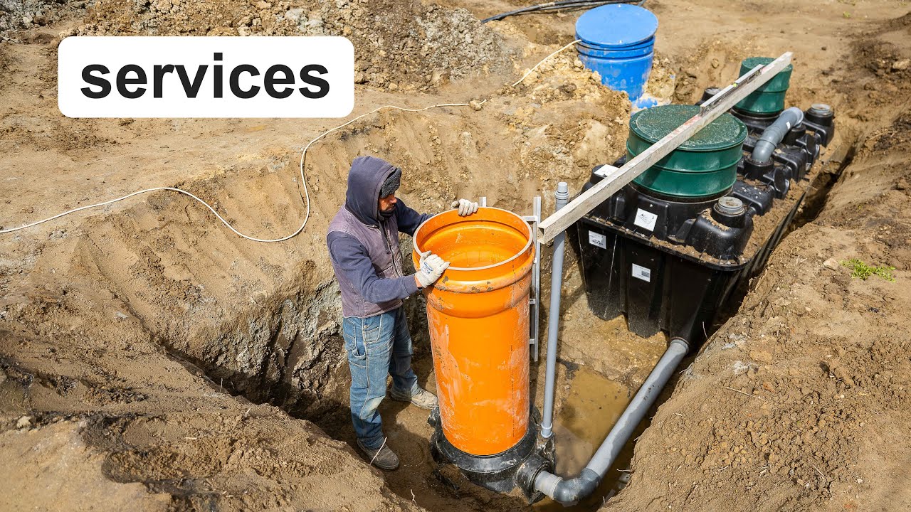 #21 well enclosure, waste water treatment plant and drainage - YouTube